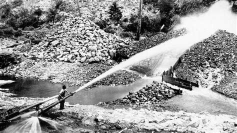 The Use Of Hydraulic Mining In Gold Country How To Find Gold Nuggets