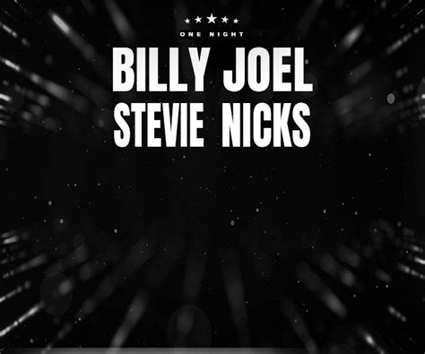 Billy Joel And Stevie Nicks Atandt Stadium