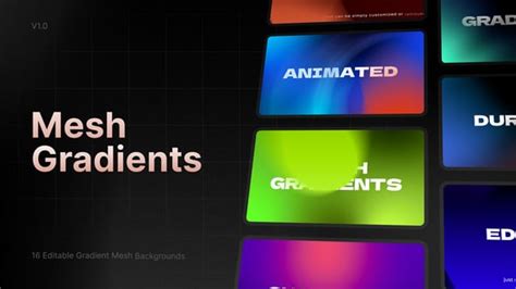 Animated Mesh Gradients Elements Ft 2d And Abstract Envato