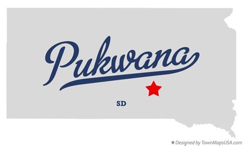 Map Of Pukwana Sd South Dakota