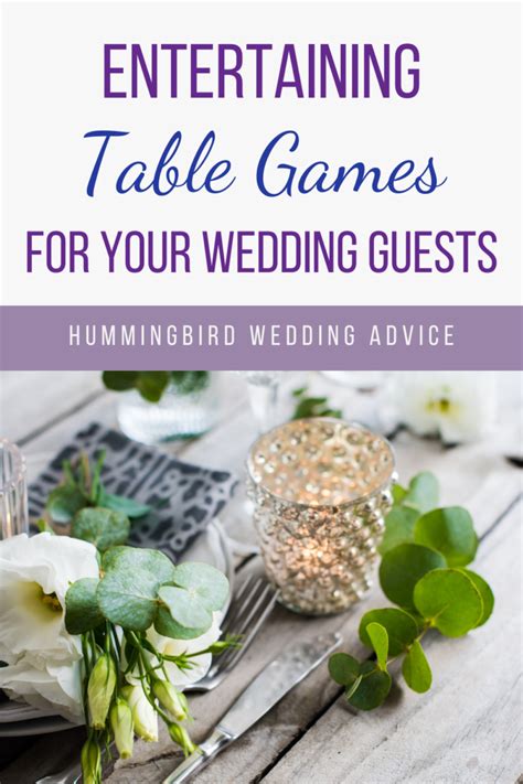 Entertaining Table Games For Your Wedding Guests Hummingbird Wedding