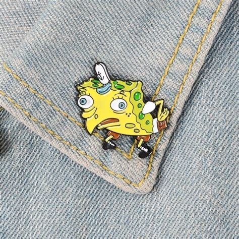 Jual Enamel Pin Spongebob Meme Shopee Indonesia