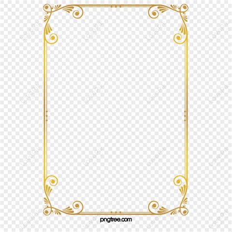골드 프레임 일러스트개요페이지미술 Png 일러스트 무료 다운로드 Lovepik
