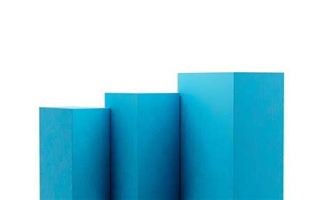 Blue Product Cube Square Stand Or Podium Pedestal On Advertising