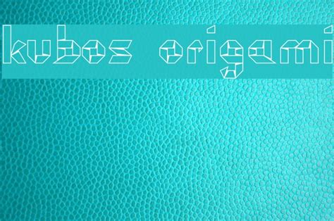 Kubos Origami Font FFonts Net