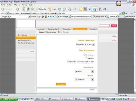 Formulaire En Aspnet