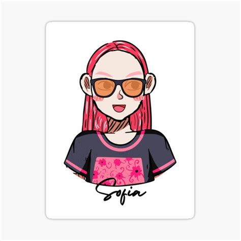 Sofia Lovely Girl Sticker By Vannnnnnnnn Redbubble