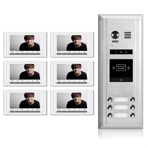 6 Apartments 2 Wire Intercom Kit Intercom Supplies