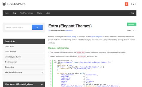 On A Testé Ubermenu Méga Menu Pour Wordpress Woofrance Dépannage Et Support Wordpress
