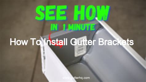 How To Install Gutter Brackets Gutter Hq