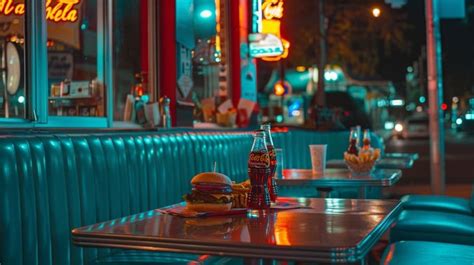 Free Retro Diner Feast Image Diner Burgers Fries Download At