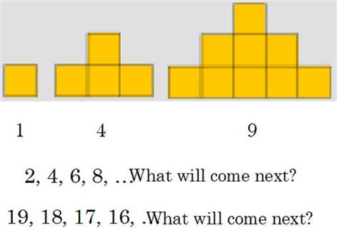 number sequences flashcards quizlet