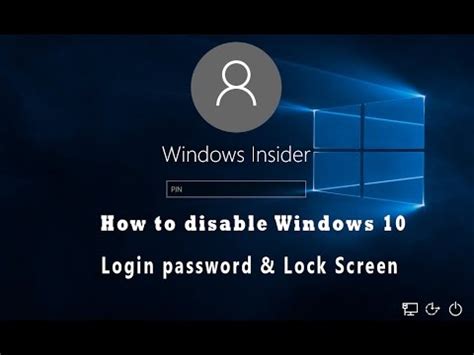 How To Disable Windows Login Password Lock Screen Password Bypass With Free Simple