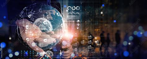 data science digital technology concept computer science engineer programming on laptop at