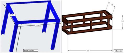 Computer Aided Design Of Mainframe And Base Frame Of Laboratory Setup Download Scientific