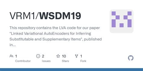Github Vrm1wsdm19 This Repository Contains The Lva Code For Our Paper Linked Variational