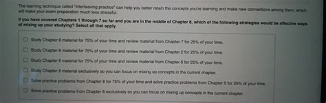 The Learning Technique Called Interleaving Practice