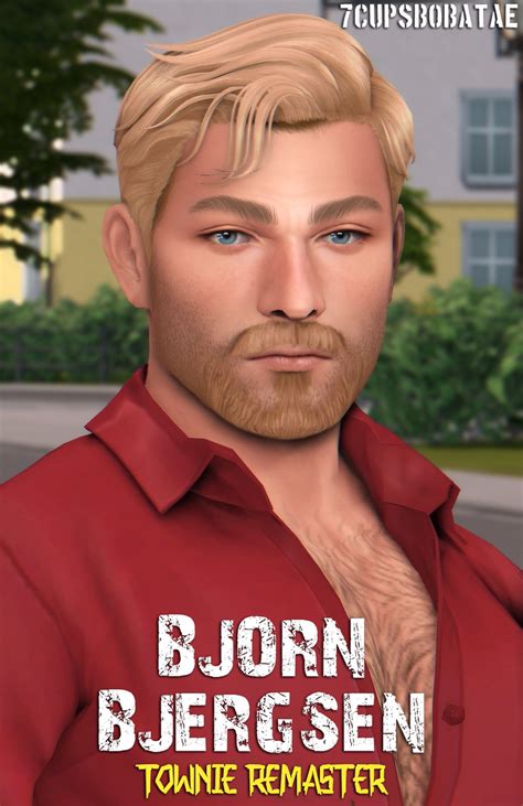 7cupsbobatae Bjorn Bjergsen Townie Remaster Sim Download The Sims 4