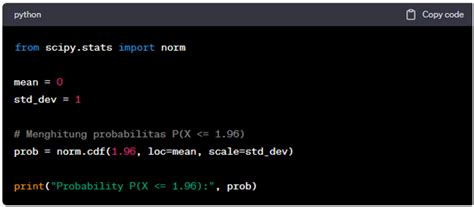 Analisis Statistik Dengan Python Menggunakan Library SciPy
