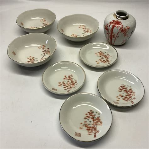 Yahoo オークション 赤竹の園 頒布会 花瓶 小皿 鉢 食器 セット 竹