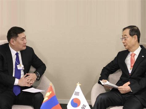 Ерөнхий сайд Л Оюун Эрдэнэ БНСУ ын Ерөнхий сайд Хан Дог Сү тэй уулзлаа 24barimt Mn