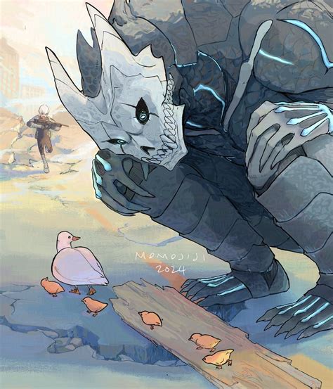 Hibino Kafka And Ichikawa Reno Kaijuu No Drawn By Momojiji Radar Danbooru