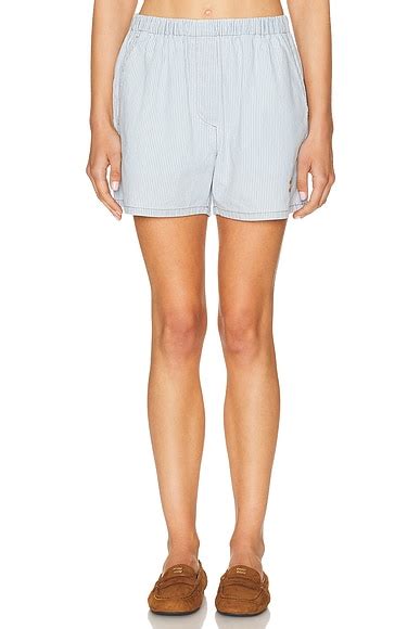 Miu Miu Boxer Short In Azzurro Fwrd