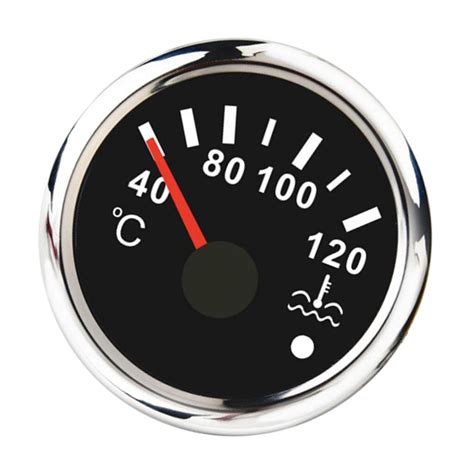 Black Water Temperature Gauge Digital Led Volt Gau Grandado