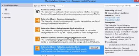 Enterprise Library 6 Unity 3 Mvc Validation With Interception Validationcallhandler Part 5