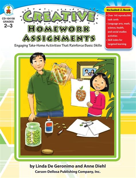 Creative Homework Assignments Grades 2 3 Degeronimo Linda Diehl Anne 9781594413629