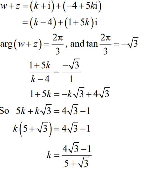 Geometry Argument Of Complex Numbers With Unknown Values Mathematics Stack Exchange