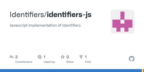 Github Identifiersidentifiers Js Javascript Implementation Of