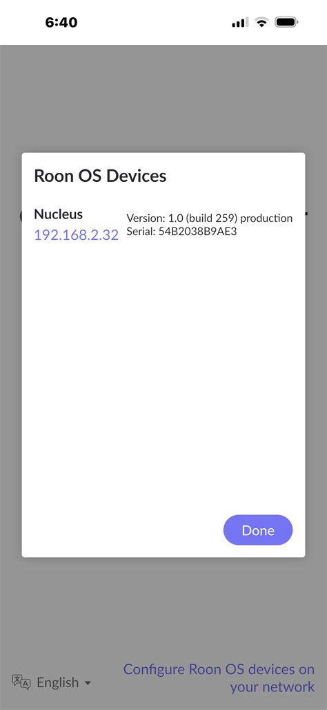 Issue With Roon Server Connection On Nucleus Devices Ref N537ln Nucleus Support Roon Labs