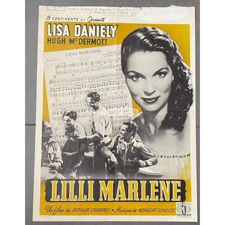 Lilli Marlene Belgian Movie Poster Store