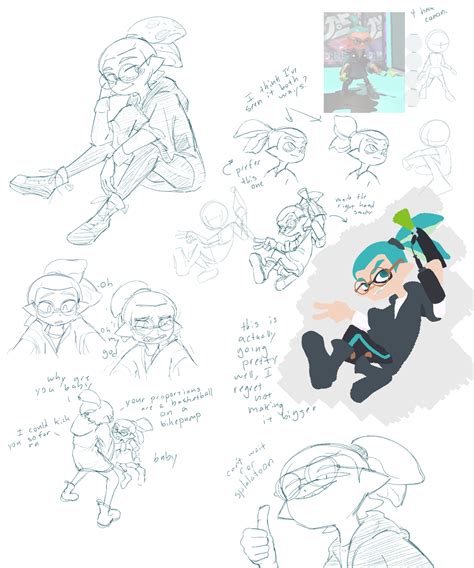 Squid Sketches 5 By Typoppt On Deviantart