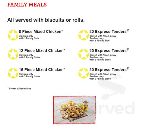 Chicken Express Menu In Dallas Texas Usa