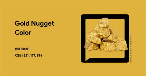 Gold Nugget Color Hex Code Is Ddb13b