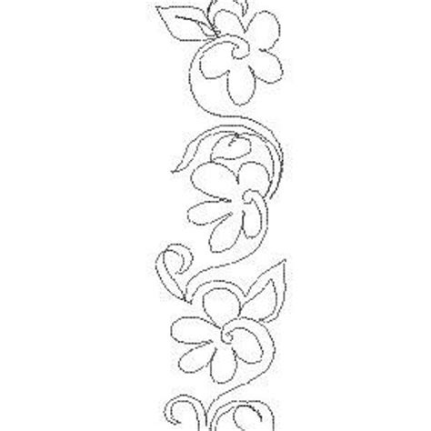 Dibujo Cenefa De Flores Ris Os Para Borda Ou Pinta Bordado Bordado