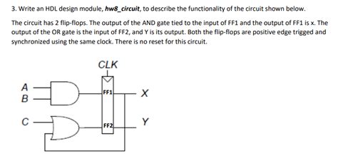 Solved 3 Write An Hdl Design Module Hw8circuit To
