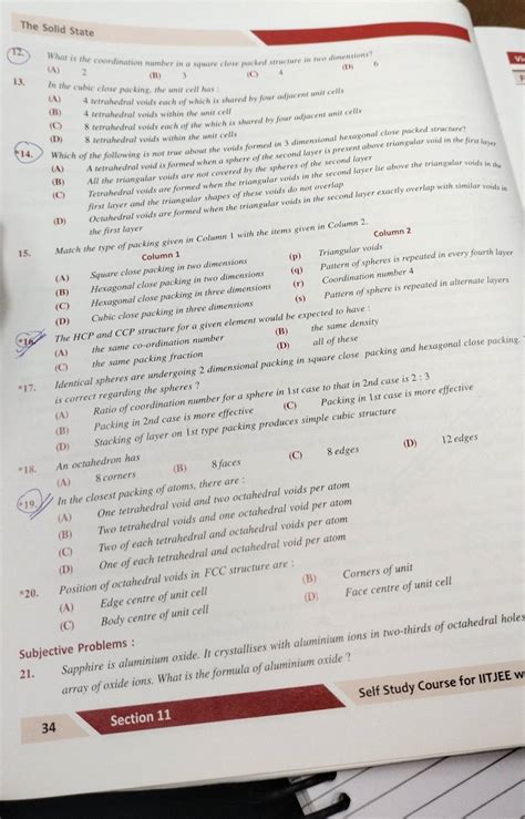 20 Position Of Octahedral Voids In Fcc Structure Are Filo