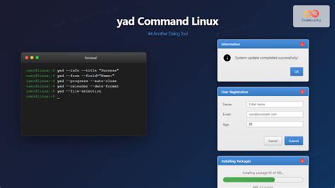 Yad Command Linux Complete Guide To Yet Another Dialog Tool For Interactive Scripts Codelucky