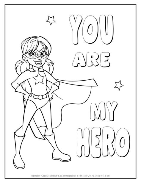 Female Superhero Coloring Pages