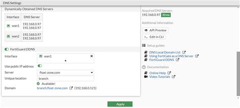DDNS FortiGate FortiOS Fortinet Document Library