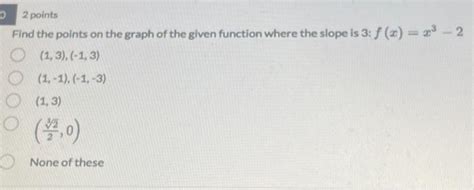 Solved Find The Points On The Graph Of The Given Function Chegg