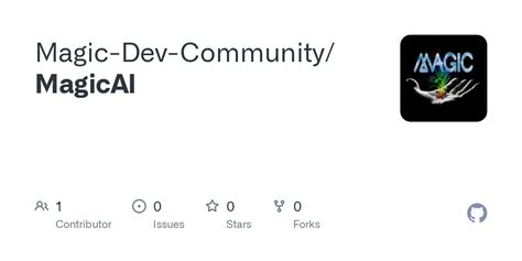 Github Magic Dev Communitymagicai