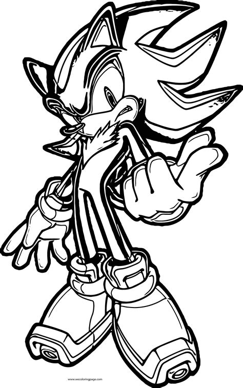 Bad Sonic The Hedgehog Coloring Page