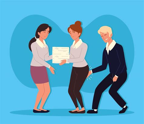 Harassment At Workplace People 4205052 Vector Art At Vecteezy