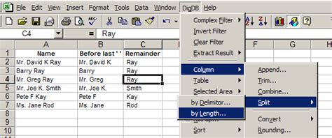Split Column By Delimiter Or Length Excel Tips And Add Ins