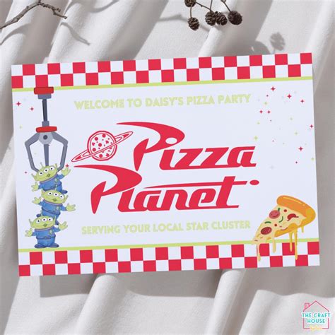 Pizza Planet Welcome Sign Toy Story Party Decor Digital Download Etsy