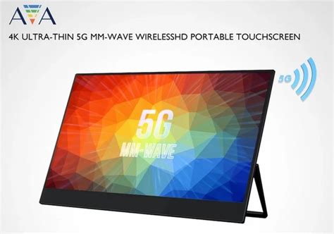 Беспроводной портативный сенсорный монитор AVA 4K - MegaObzor